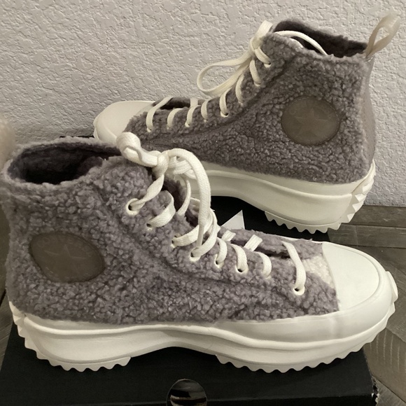 Converse | Shoes | Converce Chuck Taylor All Star Faux Shearling Run ...